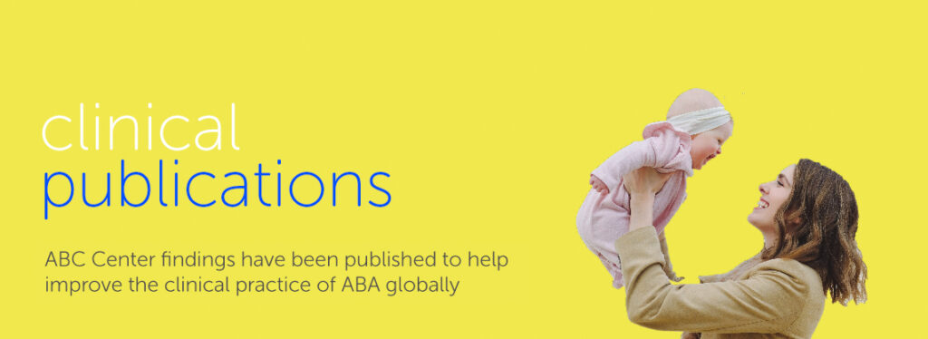Clinical Publications - ABC - Globally Leading Autism Therapy
